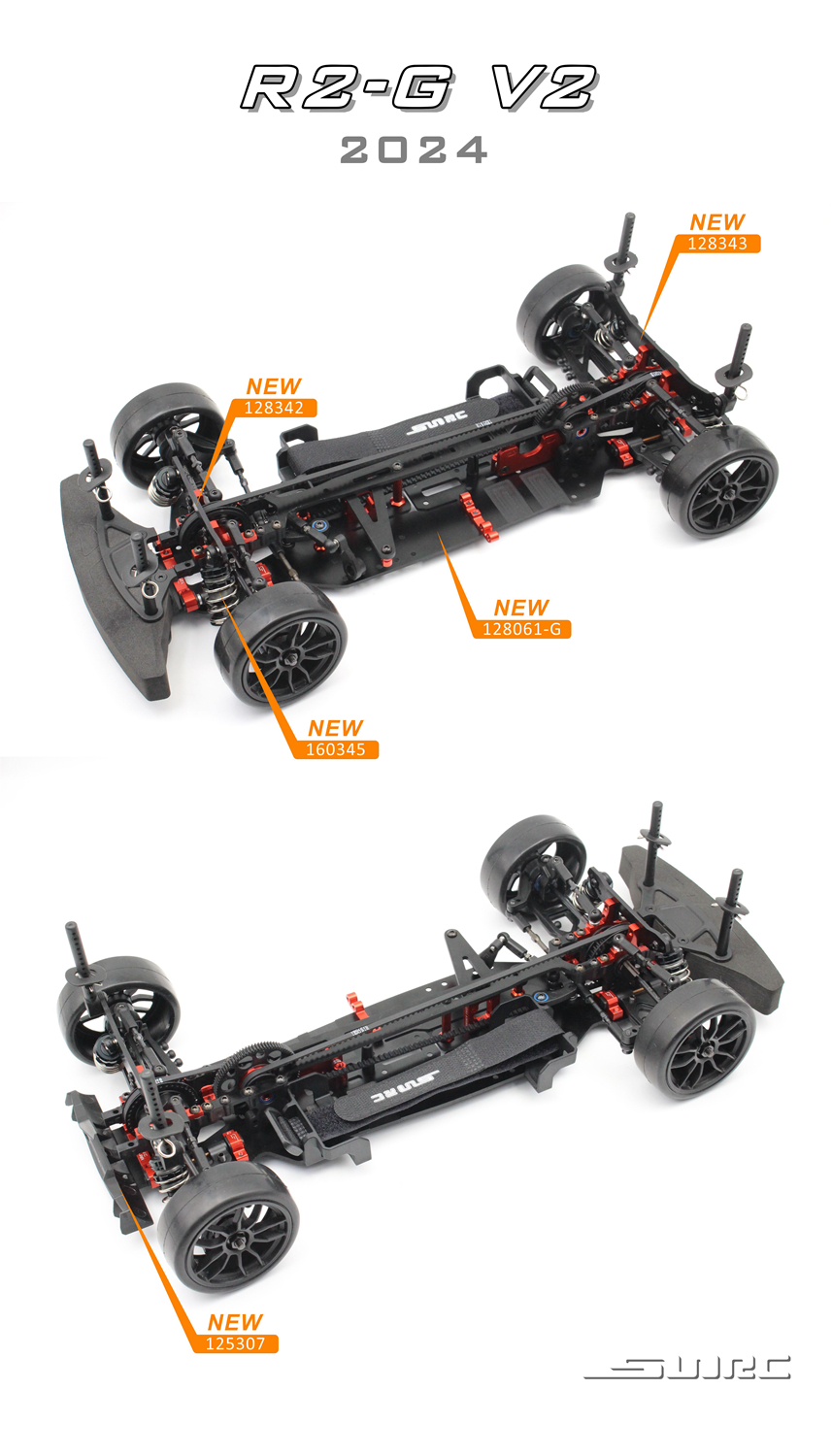 SNRC R2-G V2 1/10 STANDARD GLASS FIBER ELECTRIC ROOM FRAME 4WD - www.sn-rc.com