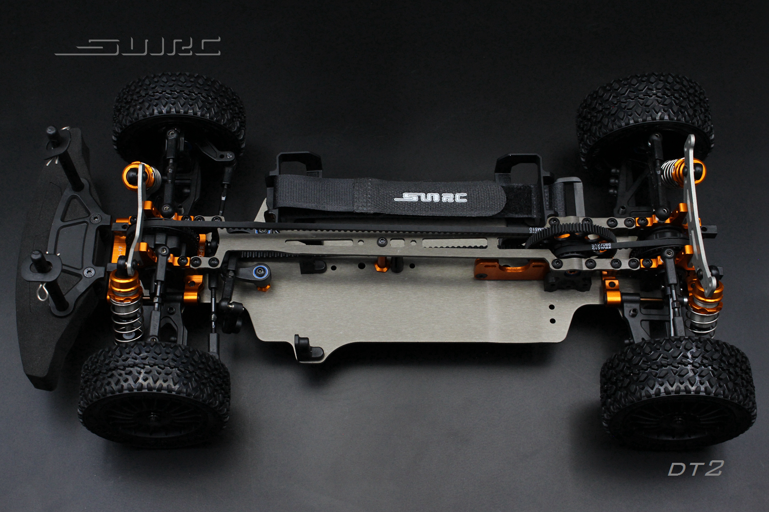 SNRC DT2 V2 1/10 拉力电房车架 中后置四驱皮带铝合金RC模型 - www.sn-rc.com