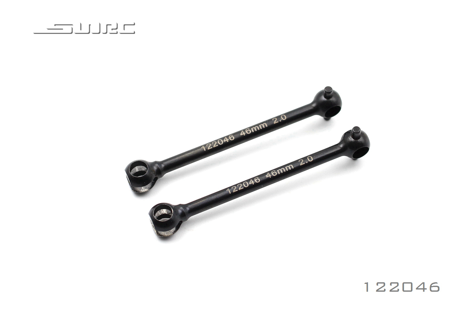 SNRC 122046 1/10 RC Accessories UNIVERSAL CVD DRIVE SHAFT--STEEL 46mm 2 ...