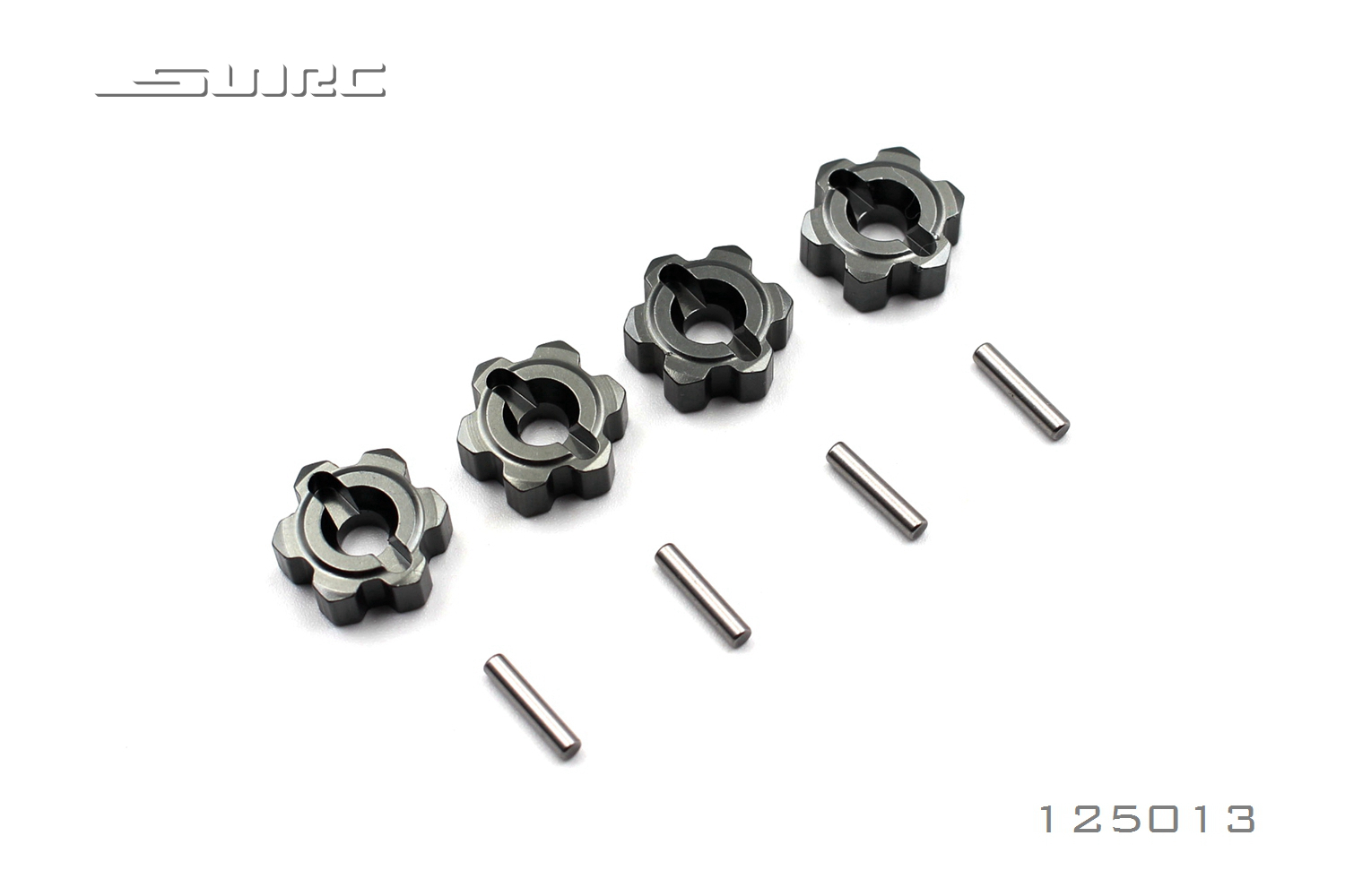SNRC 1/10配件 125013 锥款12mm轮座-2 铝 - www.sn-rc.com
