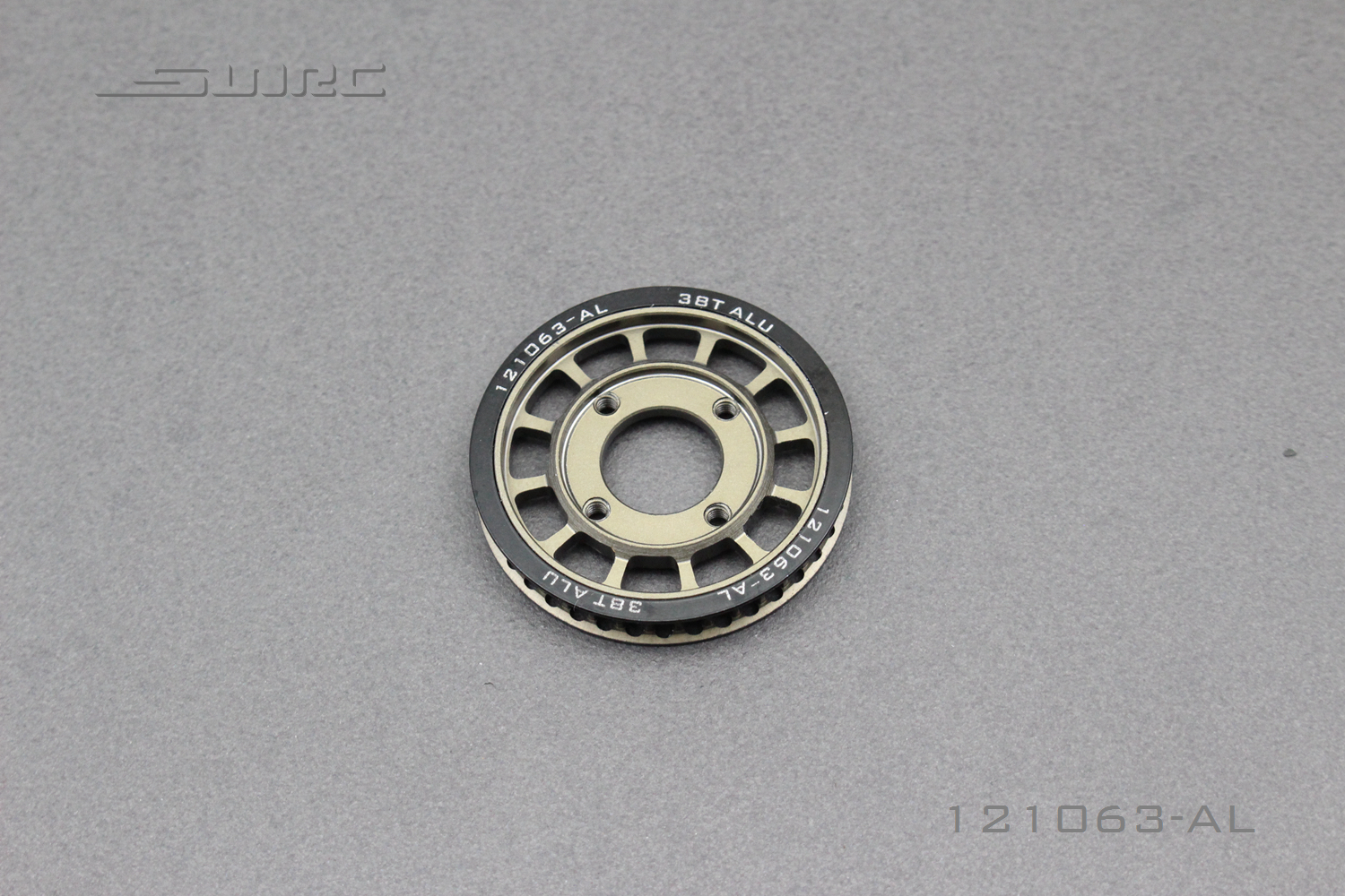 SNRC 121063-AL 1/10 RCAccessories ALU. FRONT BELT PULLEY (38T) - www.sn ...